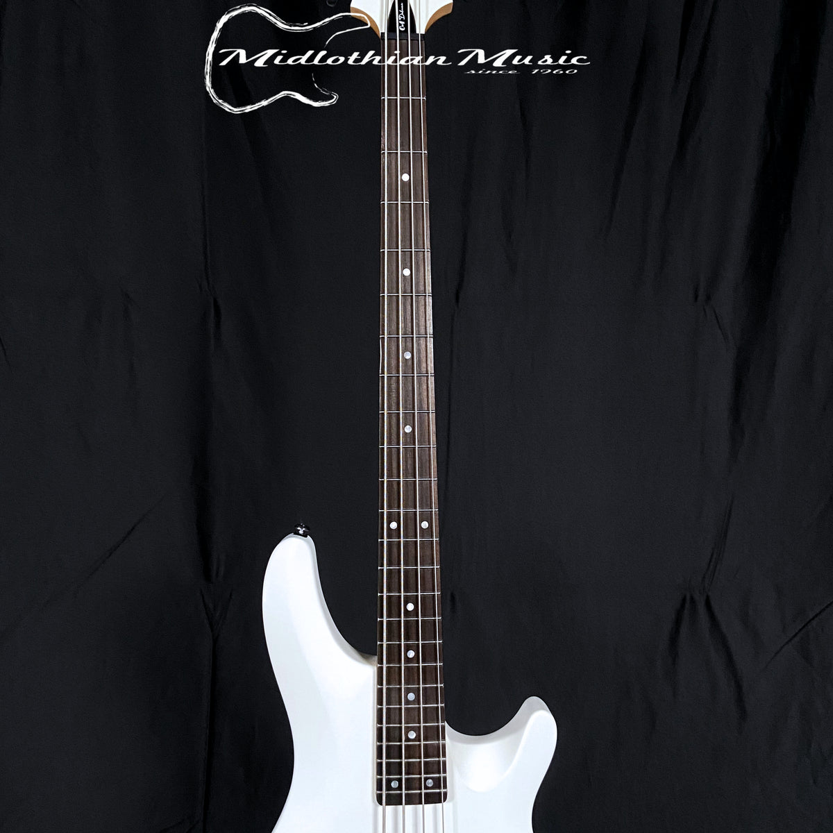 Schecter C-4 Deluxe Bass Guitar - 4-String Active Bass - Satin White F
