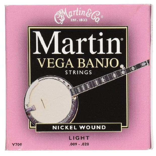 Martin & Co. Vega Banjo Strings - Nickel Wound - 5-String Light .009-.