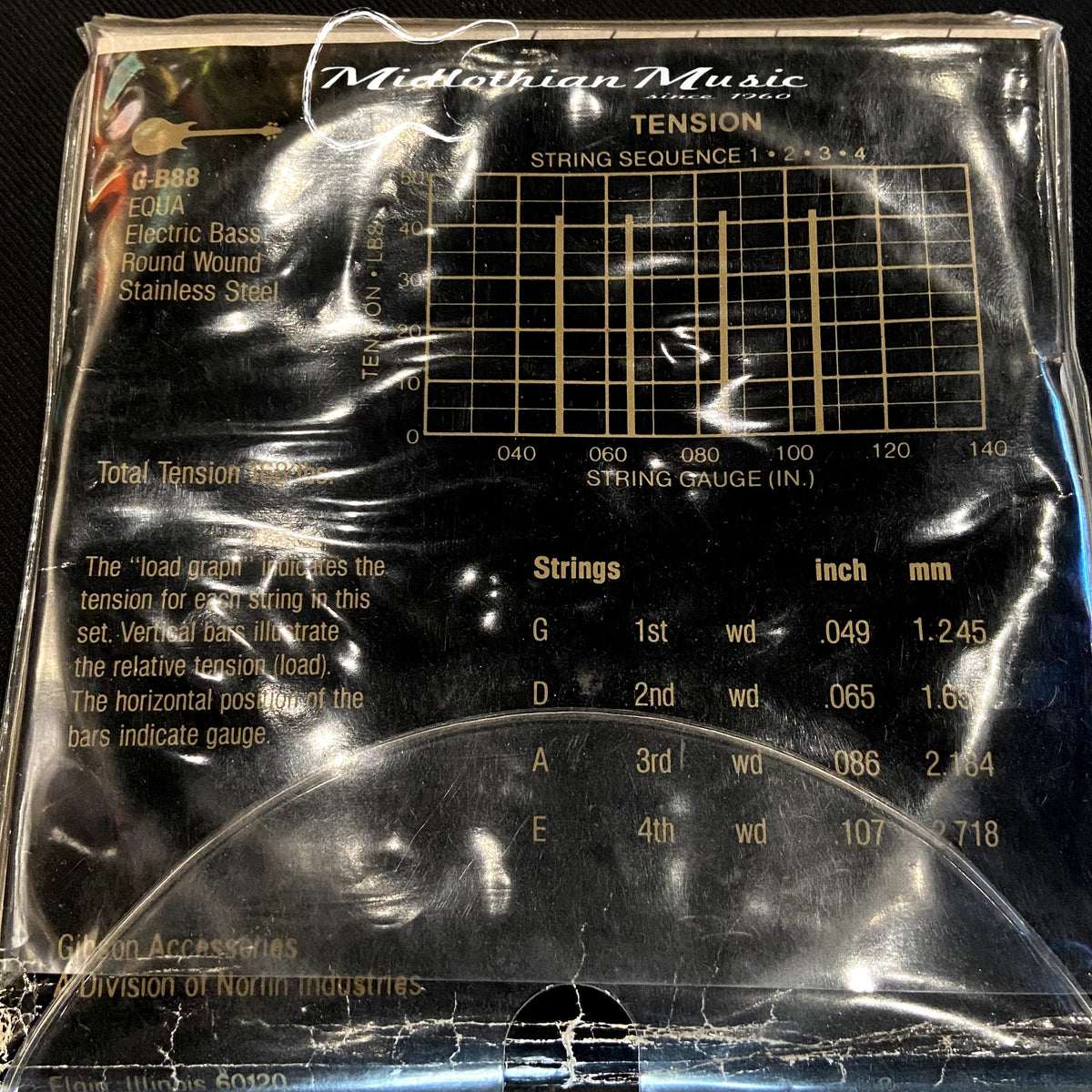 Gibson - G-B88 EQUA Electric Bass Round Wound Strings 4-String Set - S