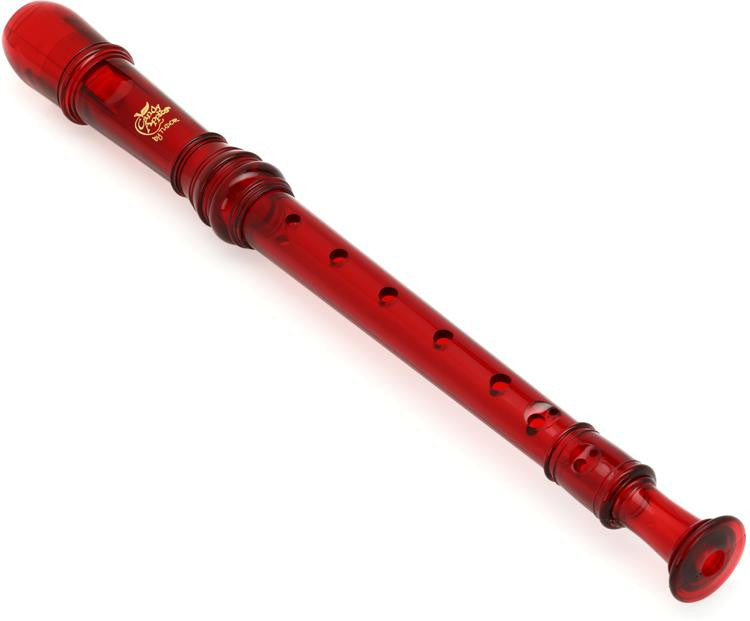 Tudor Candy Apple Recorder TD180RD - Red Finish w/Carry Bag
