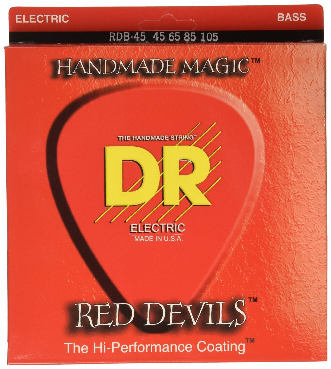 DR Strings - RDB-45 - Red Devils - 4-String Bass - Medium 45-105 - Lon